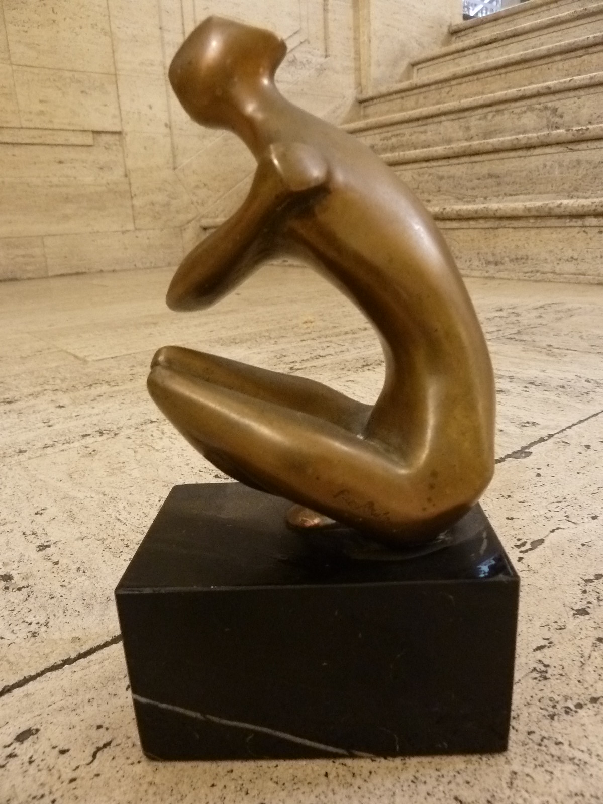 polished bronze 21cm high signed pat rowland in the bronze sold billy ...